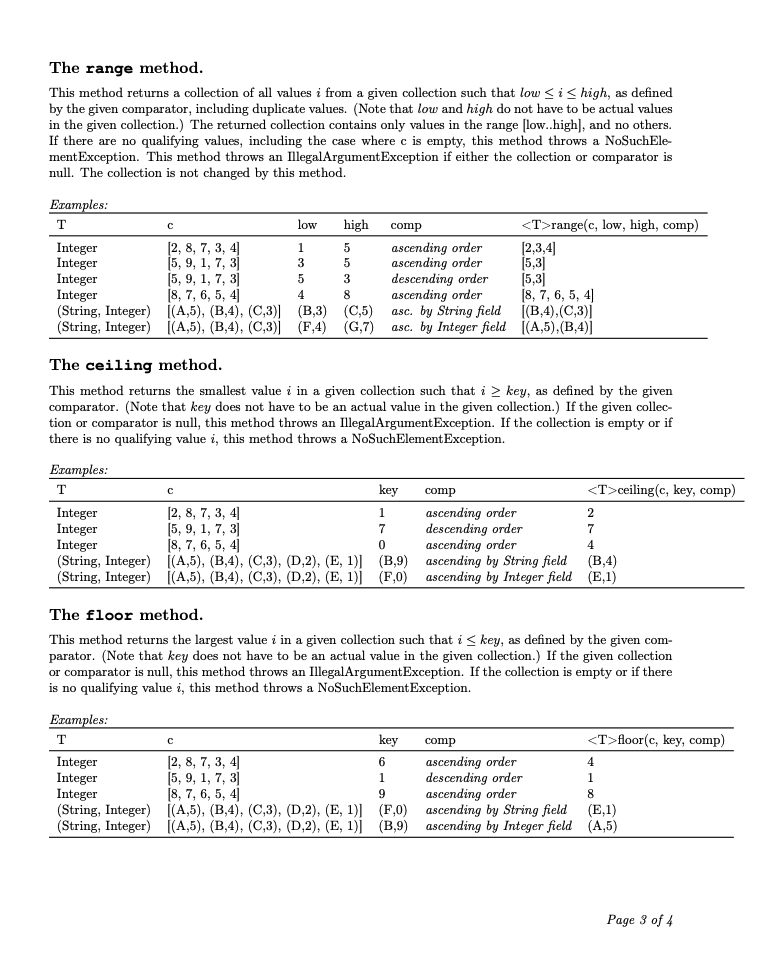 Collection Selector Problem Overview This assignment | Chegg.com
