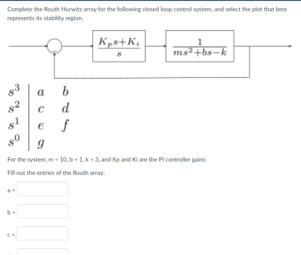 Solved Complete the Routh Hurwitz array for the following | Chegg.com
