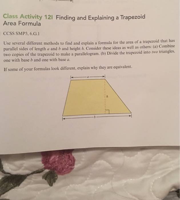 Solved Class Activity 121 Finding and Explaining a Trapezoid | Chegg.com