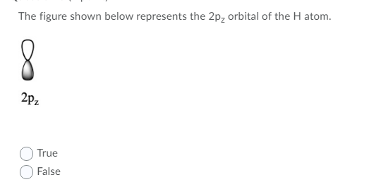 Solved The figure shown below represents the 2pz orbital of | Chegg.com