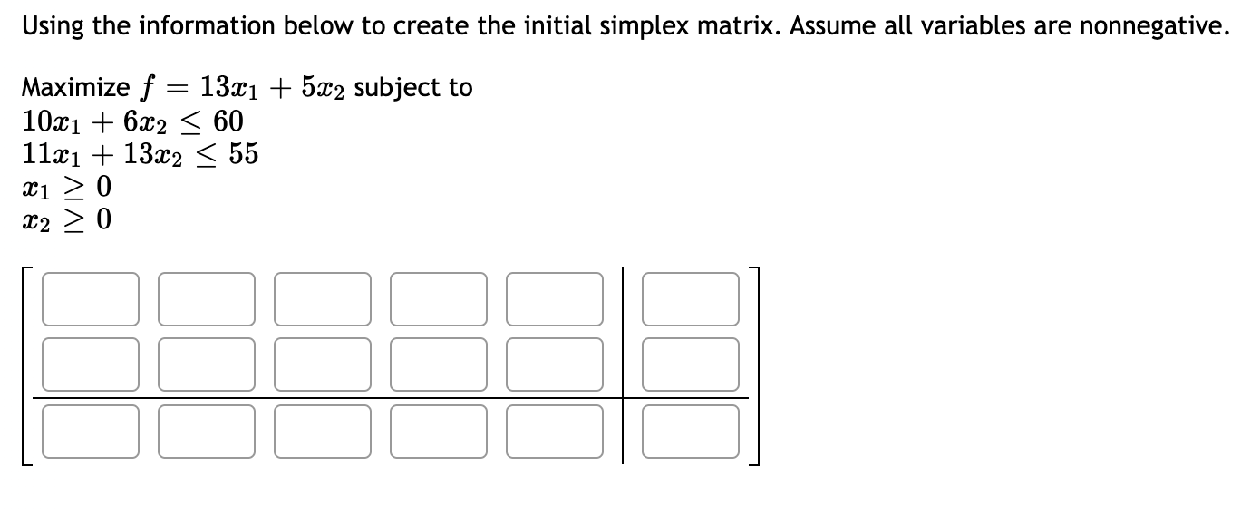 Solved Using the information below to create the initial | Chegg.com