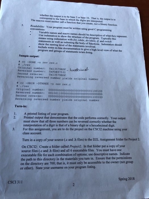 Solved CSCI 311 Project 2 Individual Assignment Due: | Chegg.com