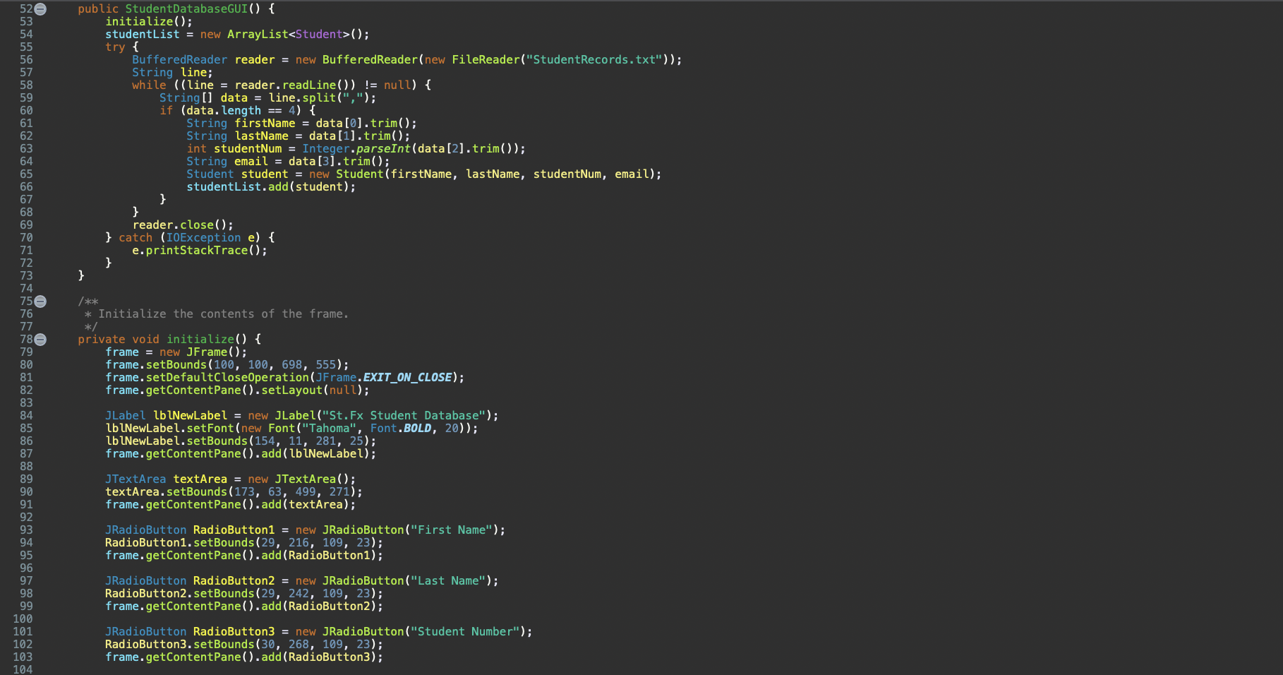 Solved The code below is what I have so far the search | Chegg.com