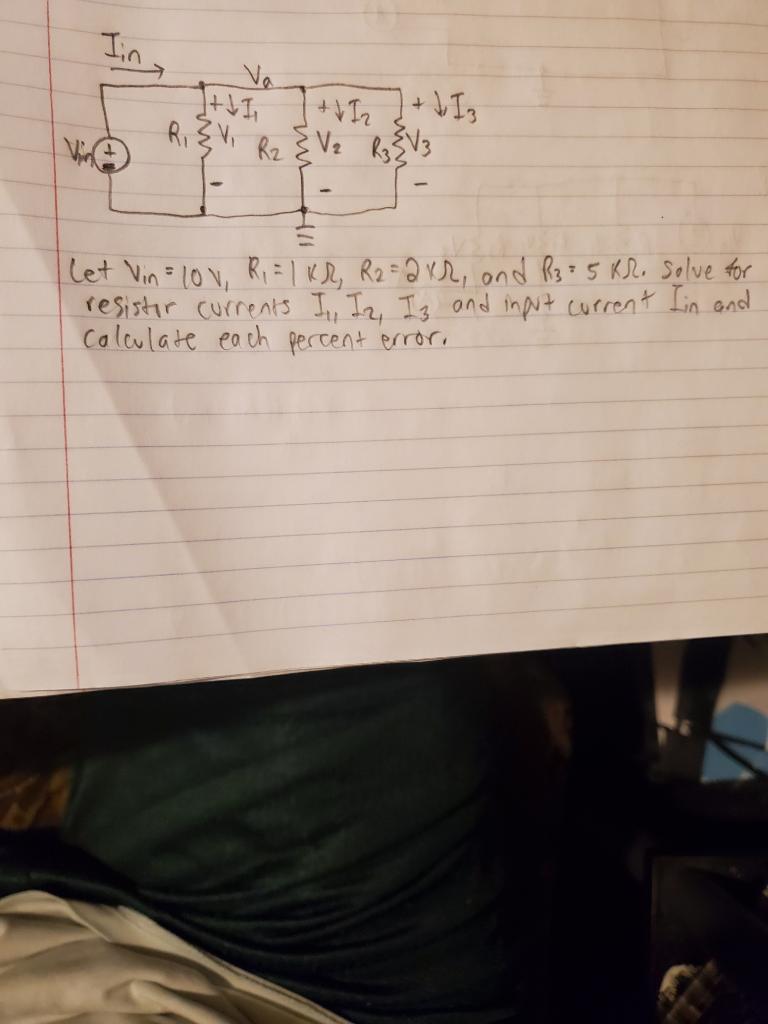 Solved Iin, 1 + 1 + 12 ] + t Iz RIZN Let Vin lov, R = 1K2, | Chegg.com