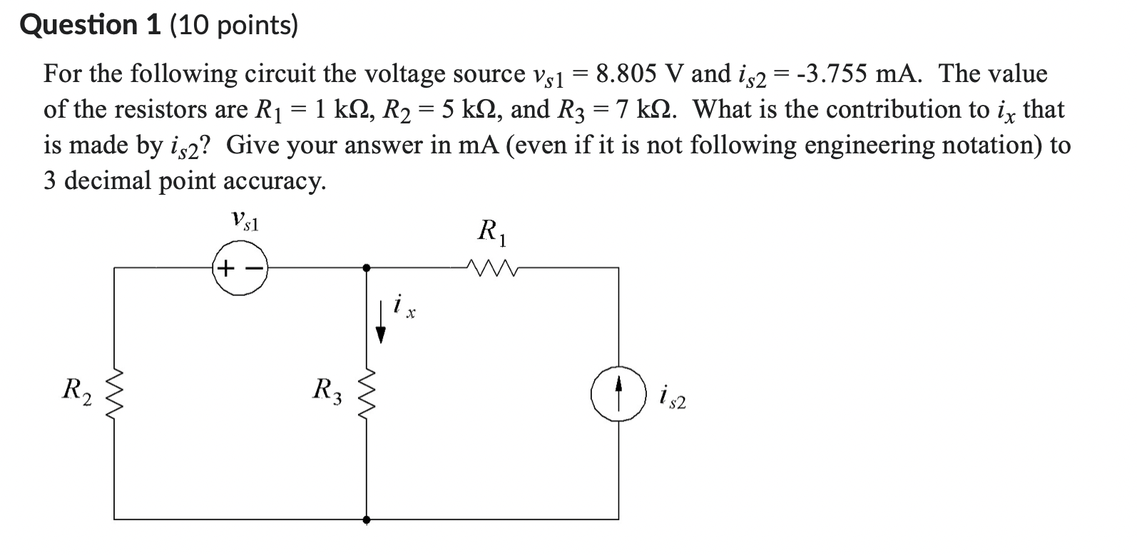 Solved For the following circuit the voltage source | Chegg.com