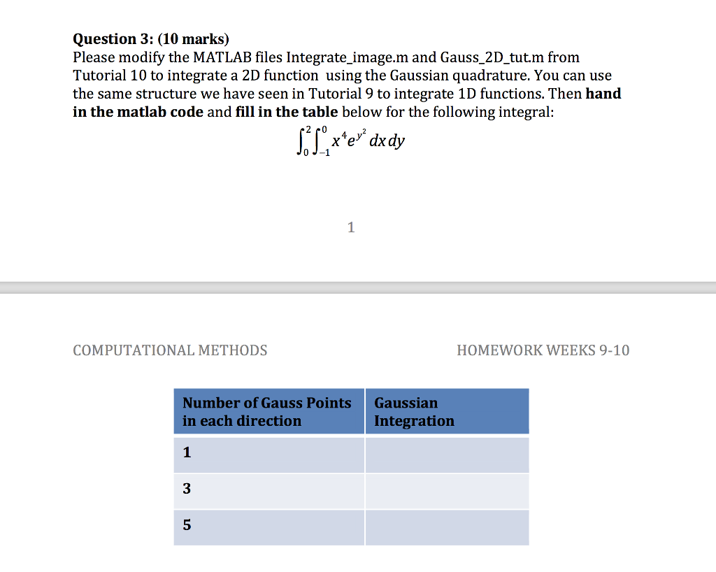 Question 3: (10 marks) Please modify the MATLAB files | Chegg.com