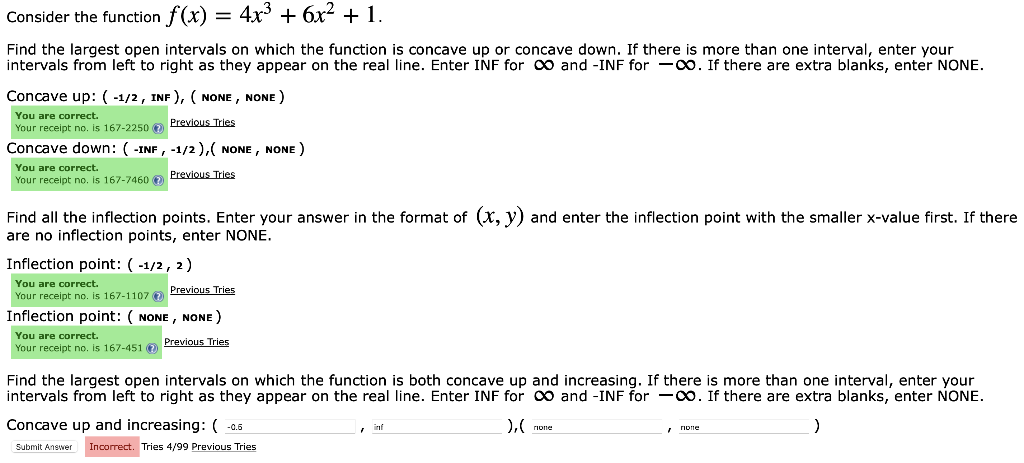 Solved Consider the function f(x)=4x3+6x2+1. Find the | Chegg.com