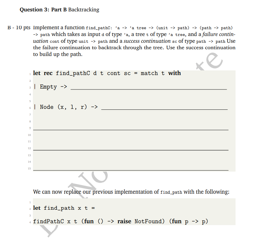 Question 3: (20 points) Backtracking We define binary | Chegg.com