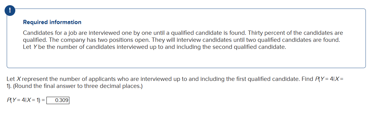 Solved Required information Candidates for a job are | Chegg.com