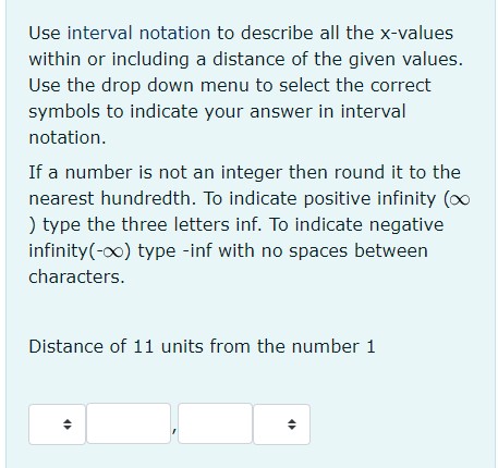 Solved Use interval notation to describe all the | Chegg.com
