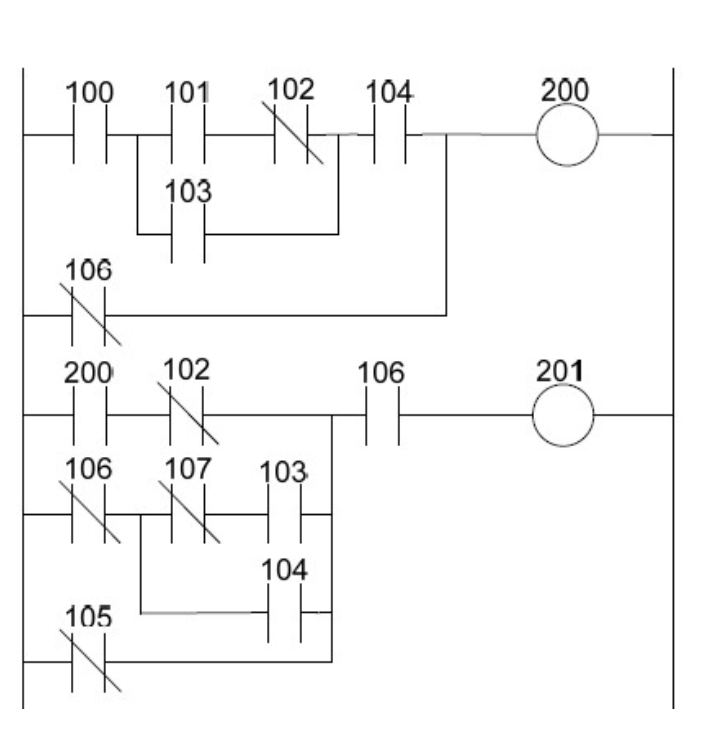 Solved Given the ladder diagram shown below (a) Write down | Chegg.com