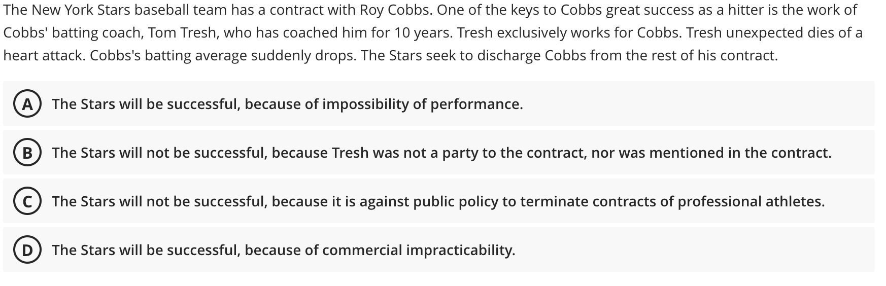 Solved The New York Stars baseball team has a contract with | Chegg.com