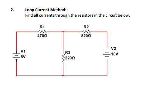 Solved Loop Current Method: Find all currents through the | Chegg.com