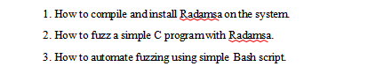Solved How to compile and install Radamsa on the systemHow | Chegg.com