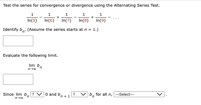 Solved Test the series for convergence or divergence using | Chegg.com