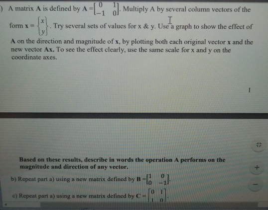 Solved 2. Matrix multiplication, transpose and inverse a) | Chegg.com