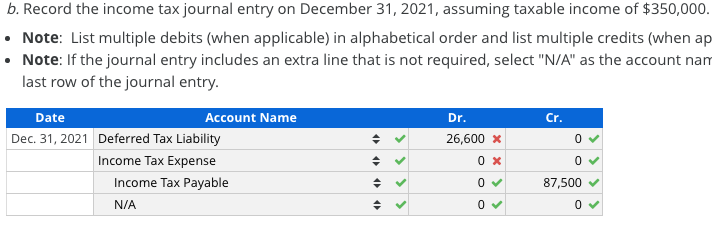 Solved Recording Multiple Temporary Differences The records | Chegg.com