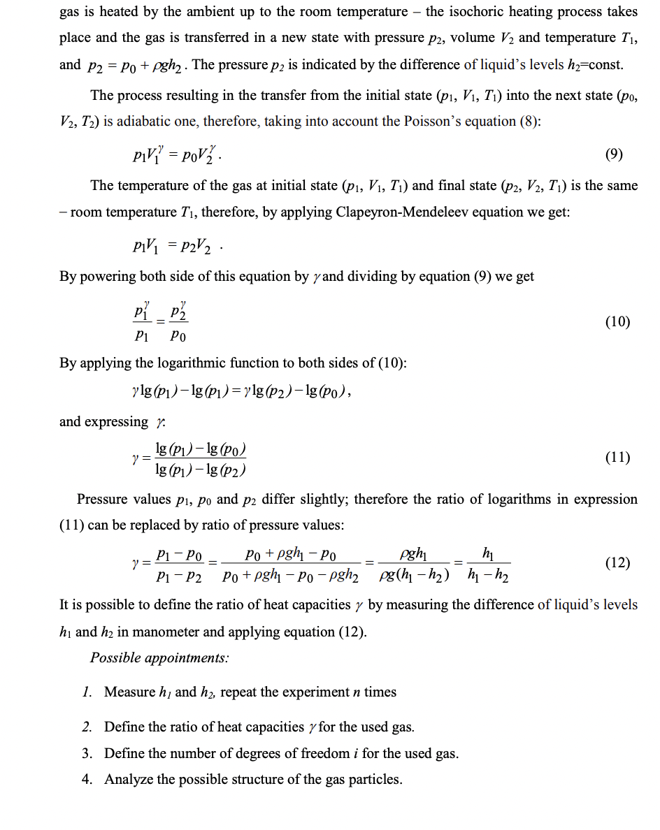 Laboratory work Nr. 1.7 Definition of heat capacity | Chegg.com