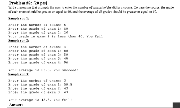 Solved Problem 2 20 Pts Write A Program That Prompts The 8924