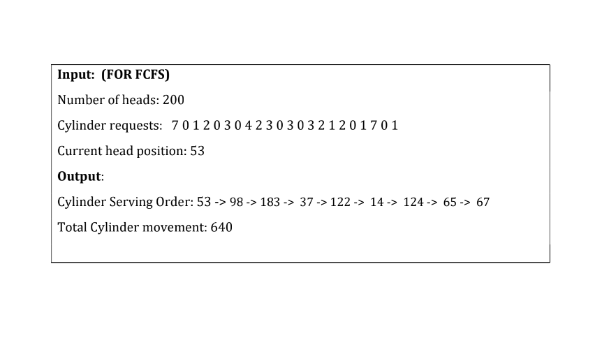 Solved Write the c++ code of Disk Arm Scheduling (FCFS | Chegg.com
