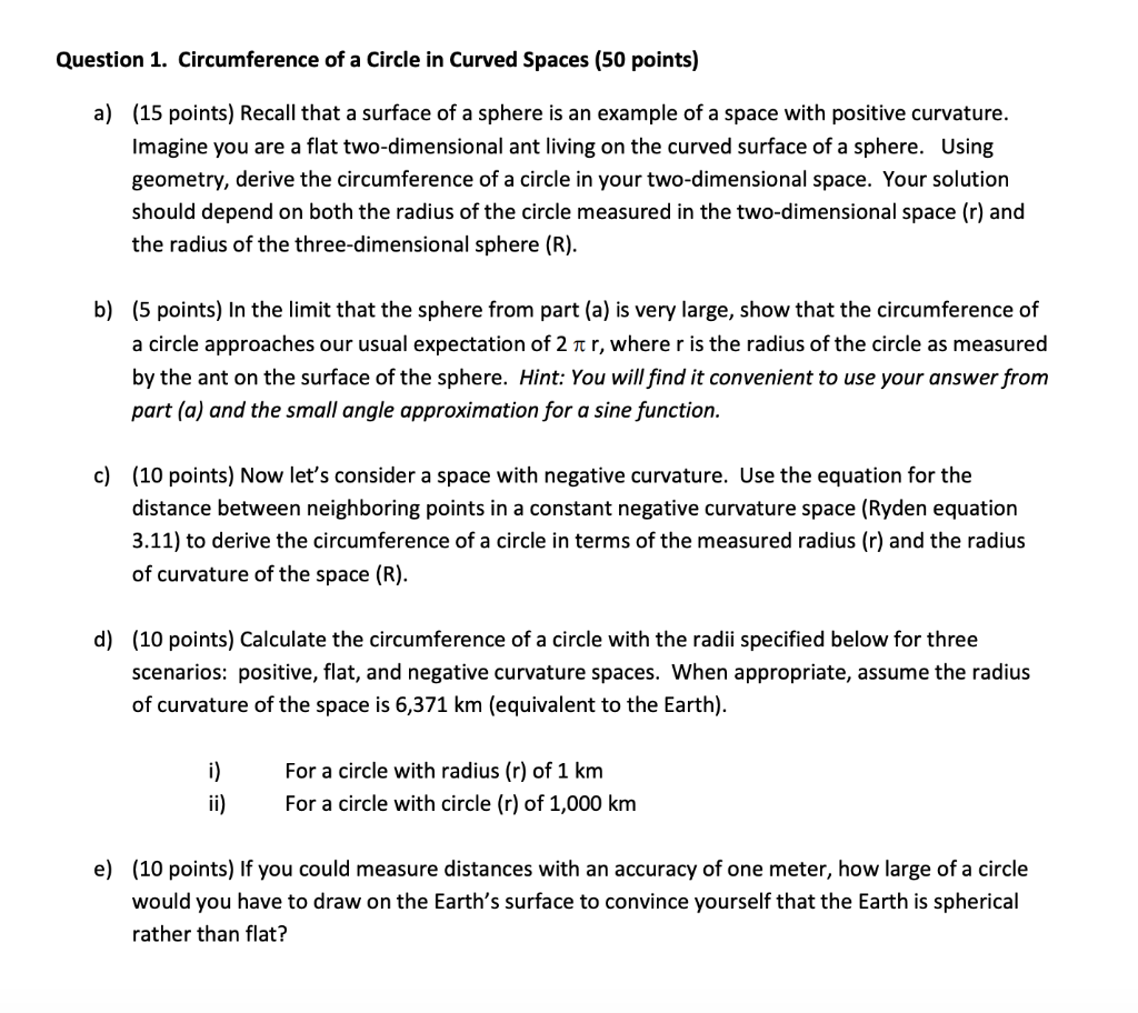 Solved Please help with this Astrophysics Question. I am | Chegg.com