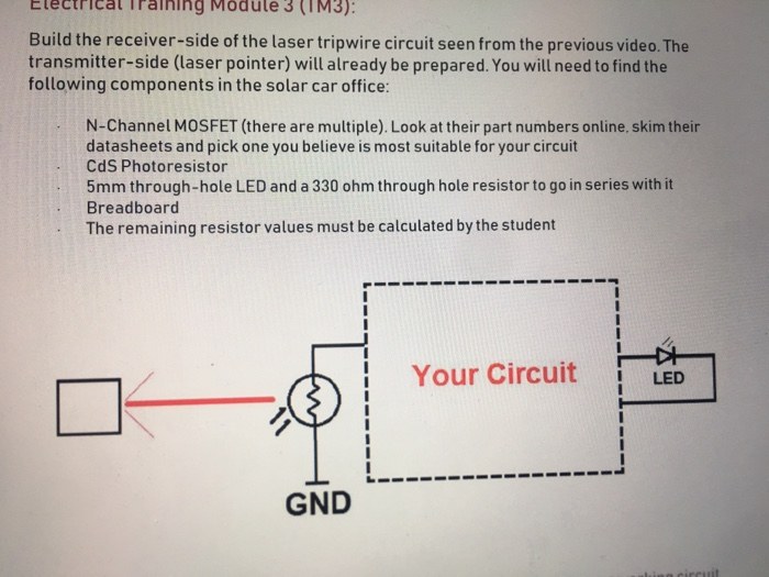 Etectricat Tralning Module 3 (IM3) Build the | Chegg.com