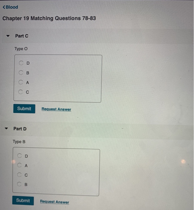 Solved Chapter 19 Matching Questions 78-83 Match the | Chegg.com