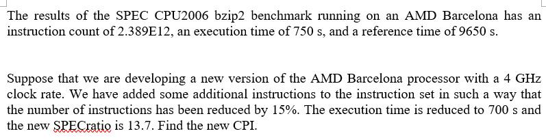 Solved The results of the SPEC CPU2006 bzip2 benchmark | Chegg.com