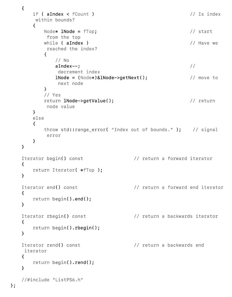Solved Problem Set 6: Copy Control & Container Types | Chegg.com