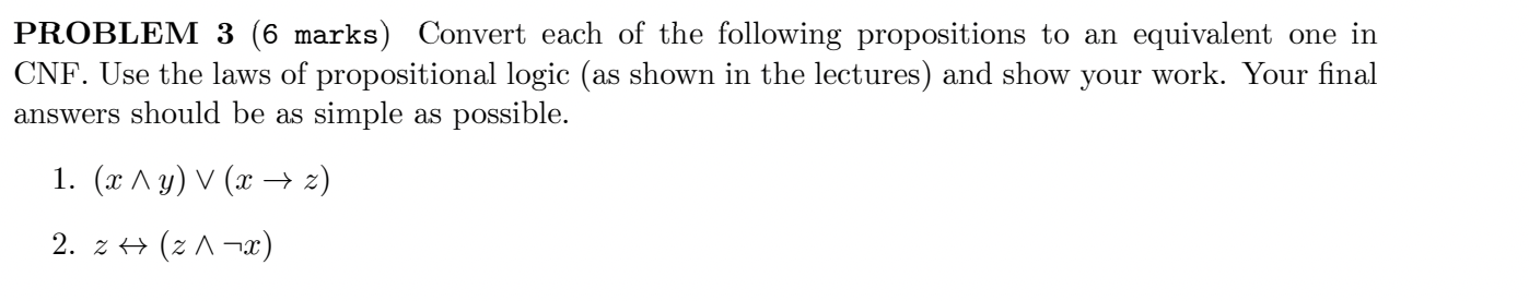 Solved PROBLEM 3 (6 marks) Convert each of the following | Chegg.com