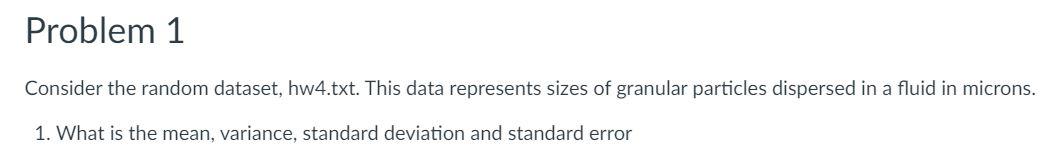 Solved Consider the random dataset, hw4.txt. This data | Chegg.com