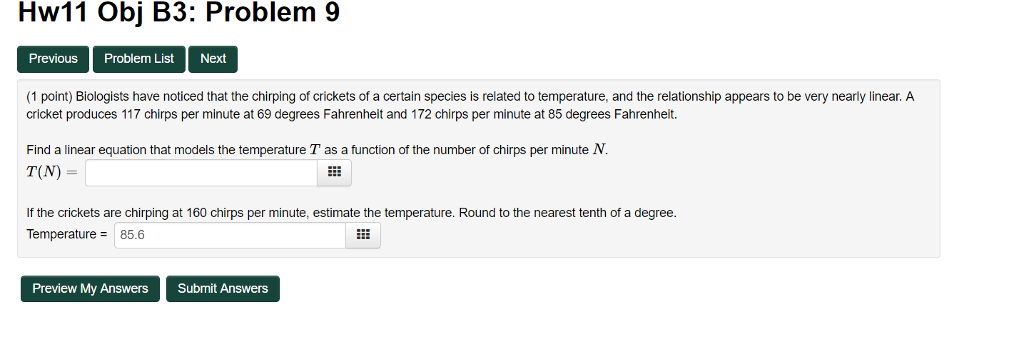 Solved Hw11 Obj B3: Problem 9 Previous Problem List Next (1 | Chegg.com