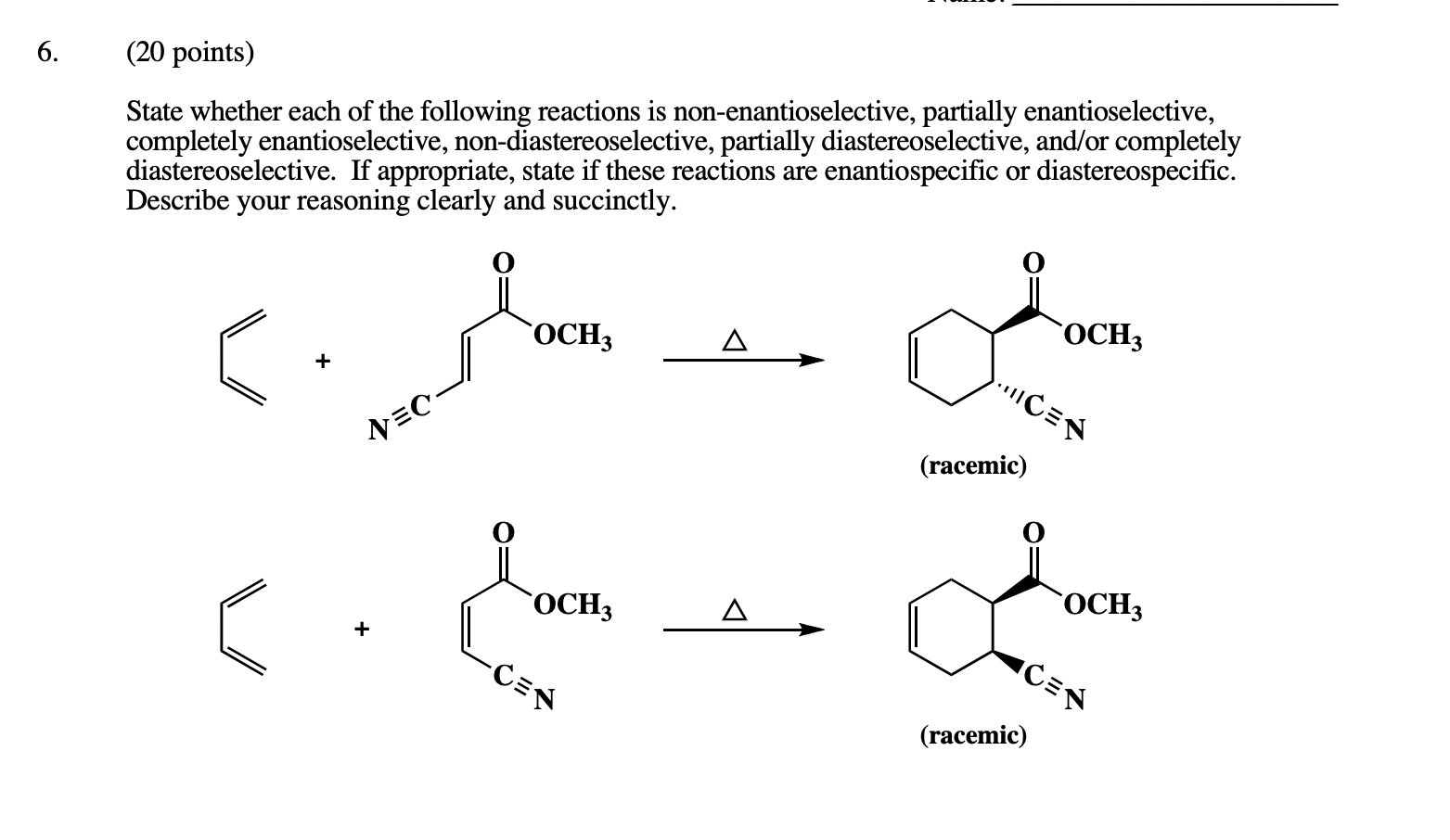 Solved State whether each of the following reactions is | Chegg.com