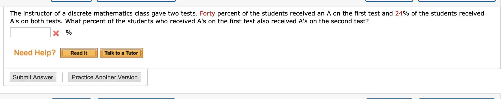 Solved The instructor of a discrete mathematics class gave | Chegg.com