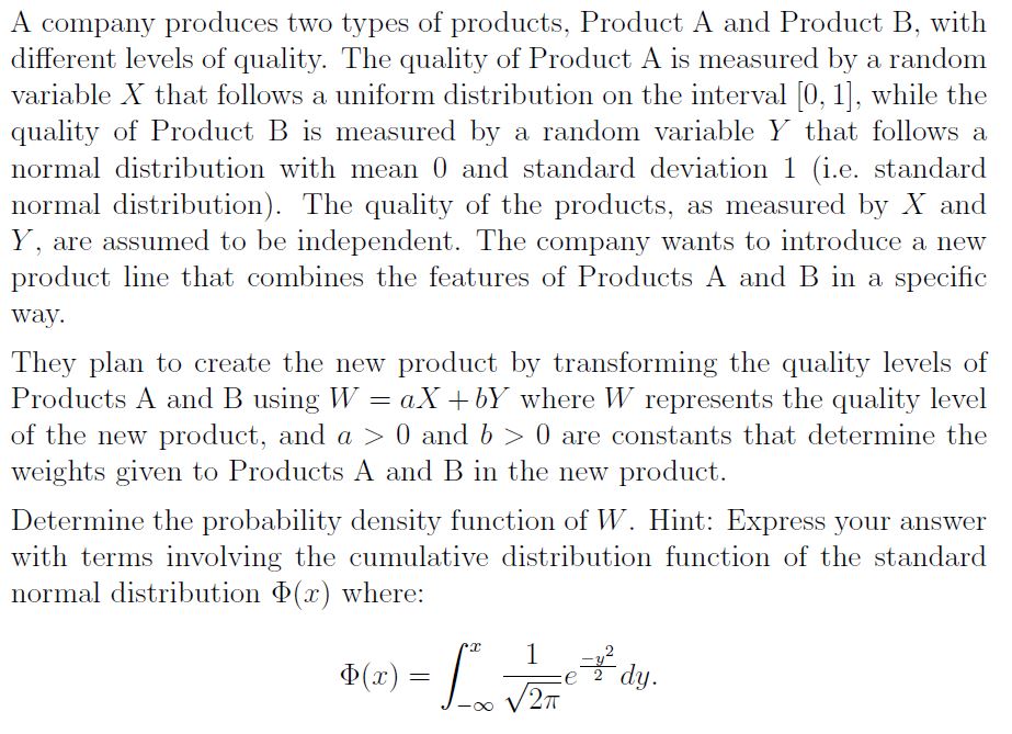 Solved A company produces two types of products, Product A | Chegg.com