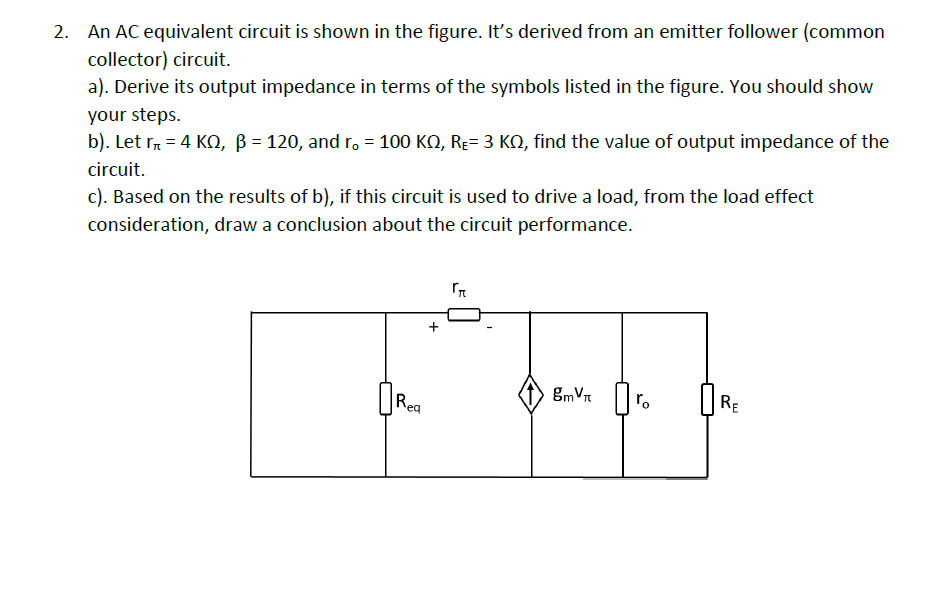 Solved An AC equivalent circuit is shown in the figure. It’s | Chegg.com