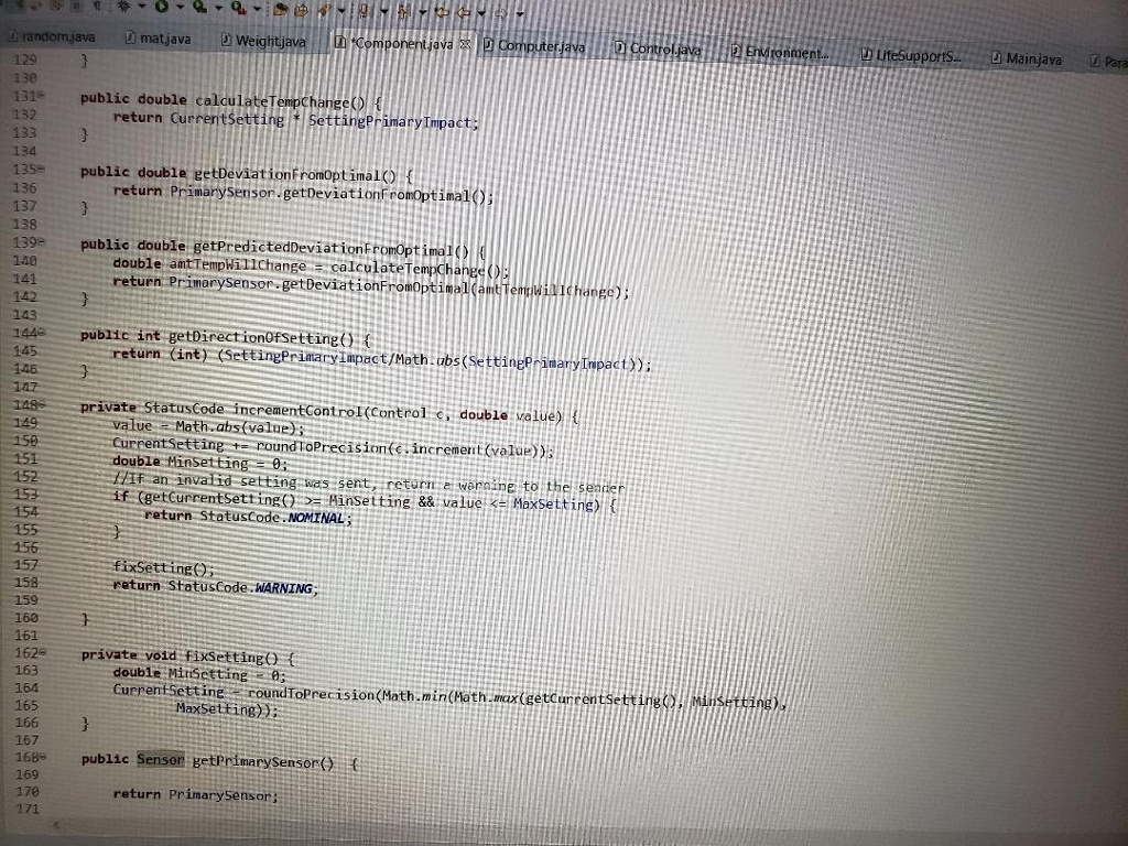 Solved Debug Space shuttle in Java. Consists of public | Chegg.com