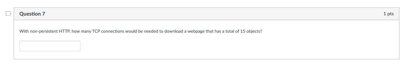 Solved With non-persistent HTTP, how many TCP connections | Chegg.com