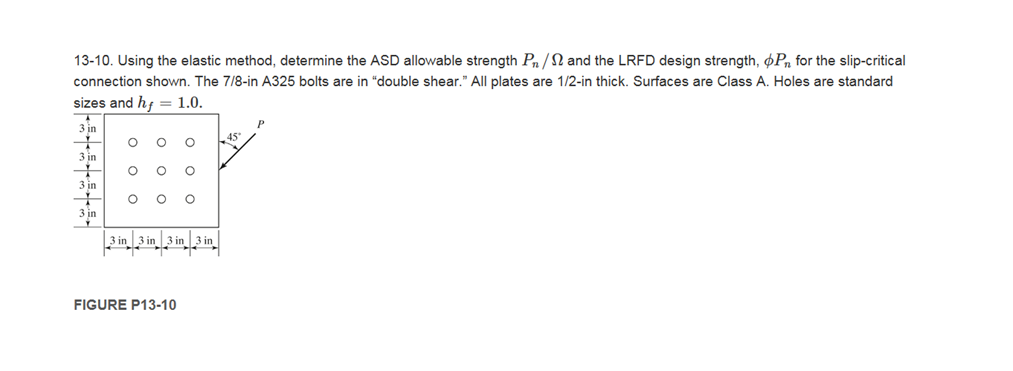 Solved 13-10. Using the elastic method, determine the ASD | Chegg.com