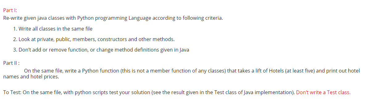 Solved Using python language, public class Address { | Chegg.com