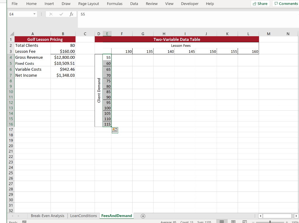 Solved File Home Insert Draw Page Layout Formulas Data | Chegg.com