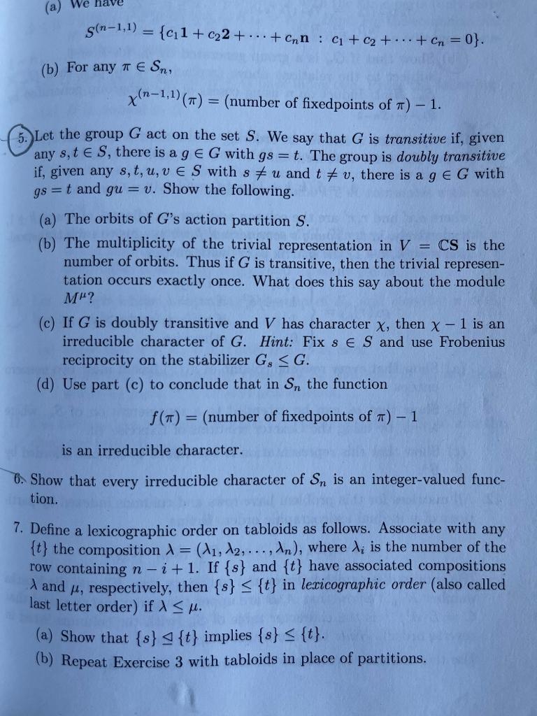 Could you please solve (b) from Q 5, and also what we | Chegg.com