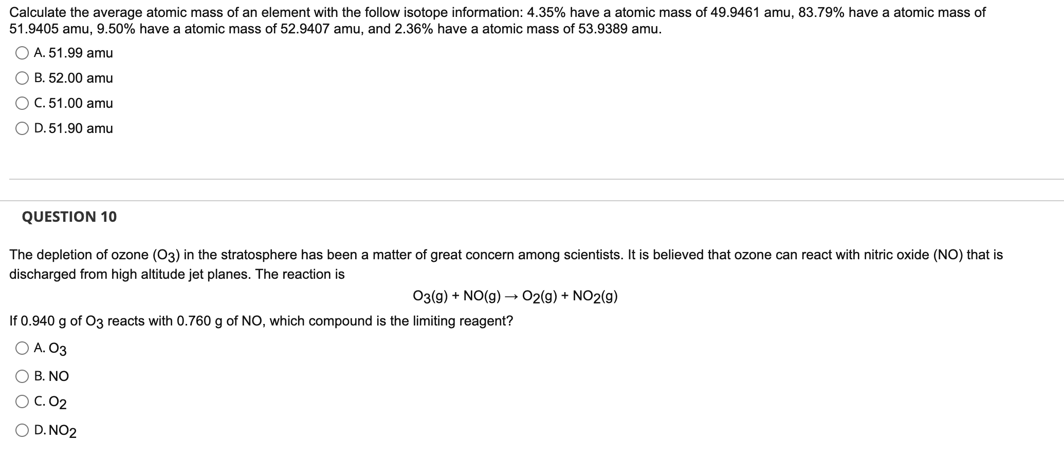 Solved Calculate the average atomic mass of an element with | Chegg.com