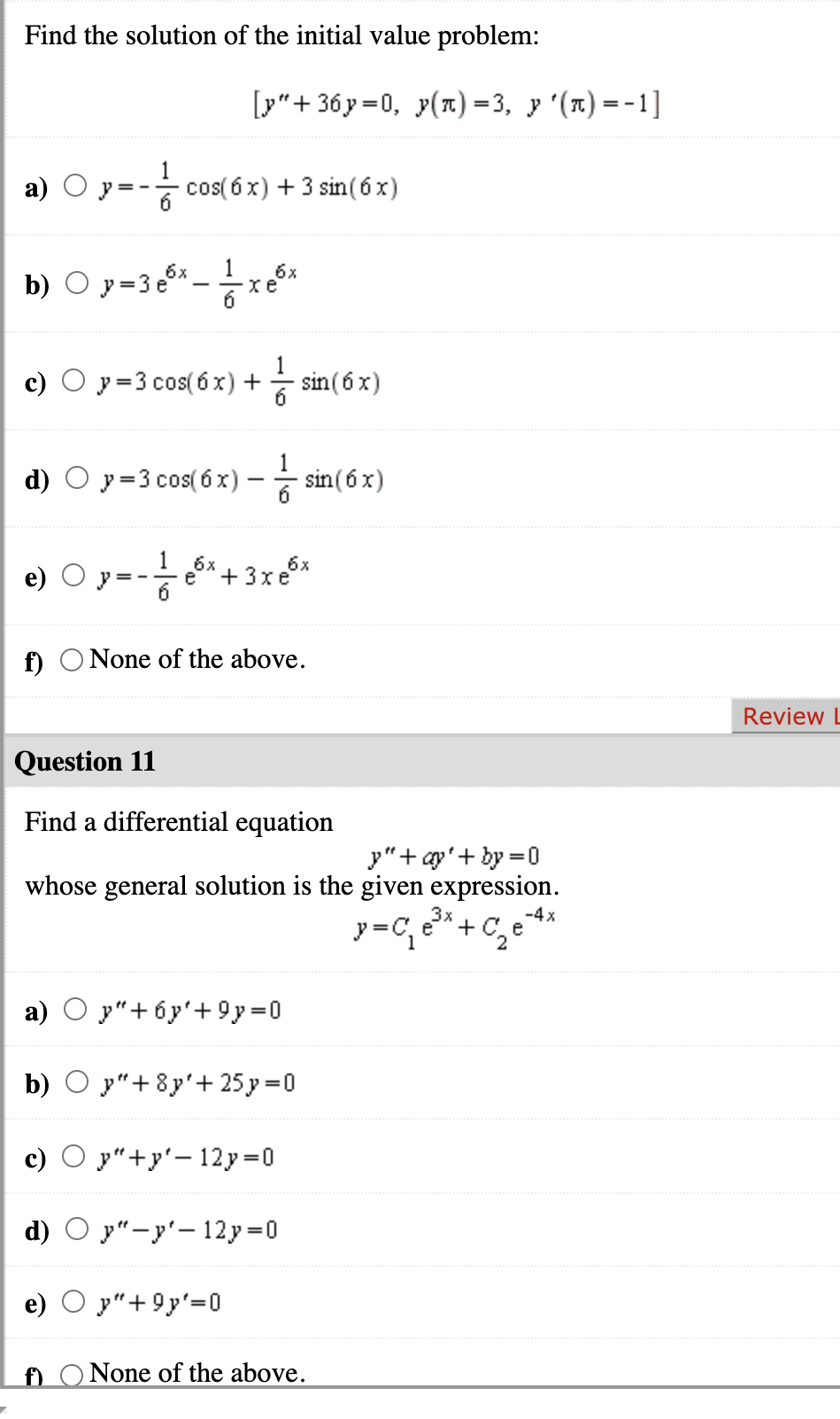 Solved There are functions of the form xf that solve the | Chegg.com