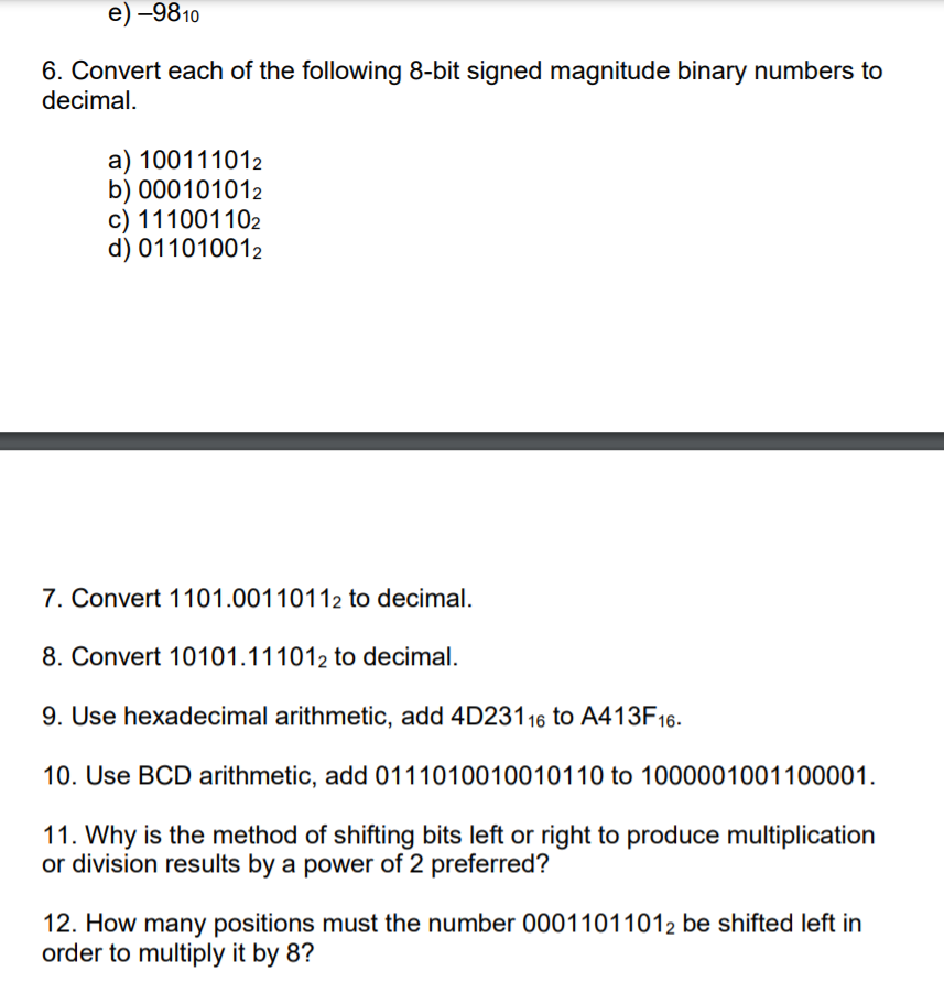 Solved 1. What is the lowest possible value for an 8-bit | Chegg.com