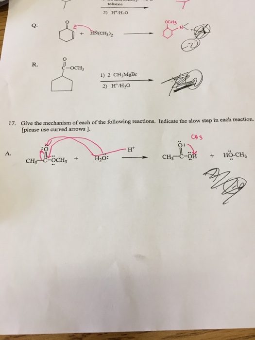 Solved Give the mechanism of each of the following | Chegg.com