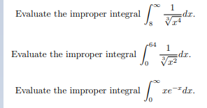 Solved Evaluate the improper integral Evaluate the improper | Chegg.com