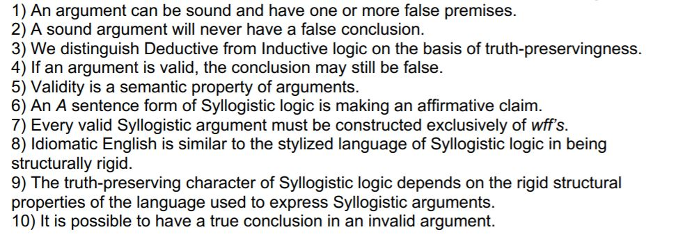 1) An argument can be sound and have one or more | Chegg.com