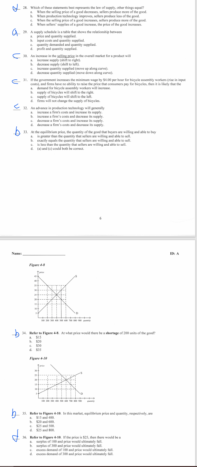 Solved Check my answers only tell me if there is something | Chegg.com