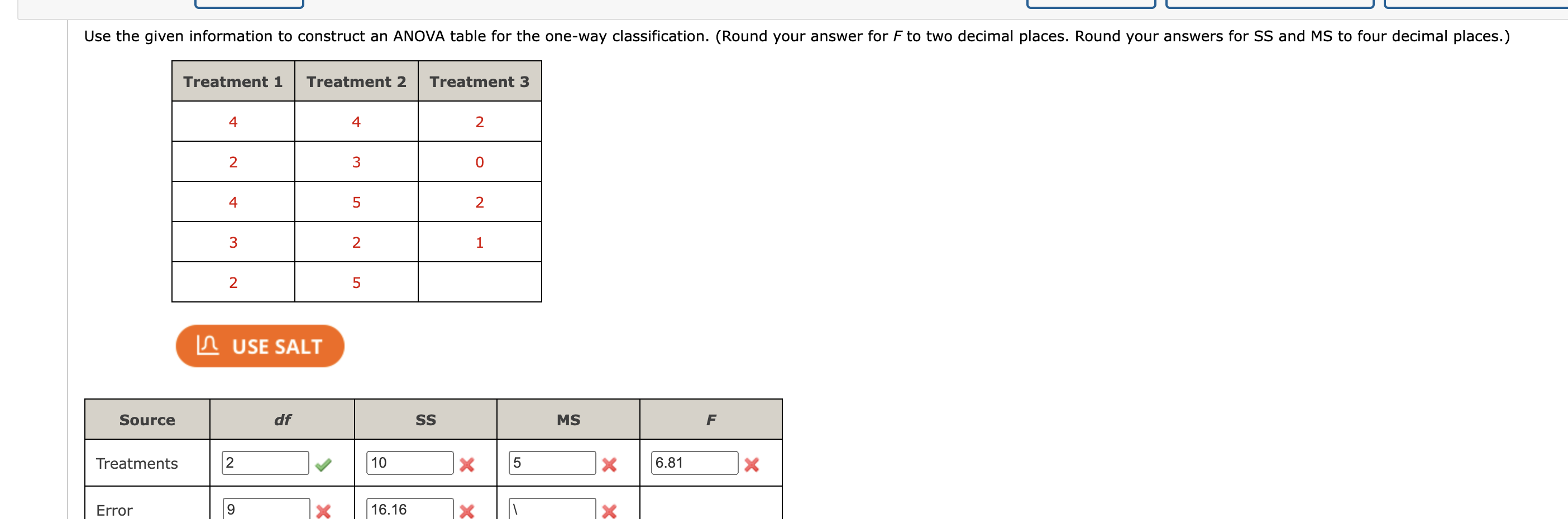 Solved please help me complete the table and also find the | Chegg.com